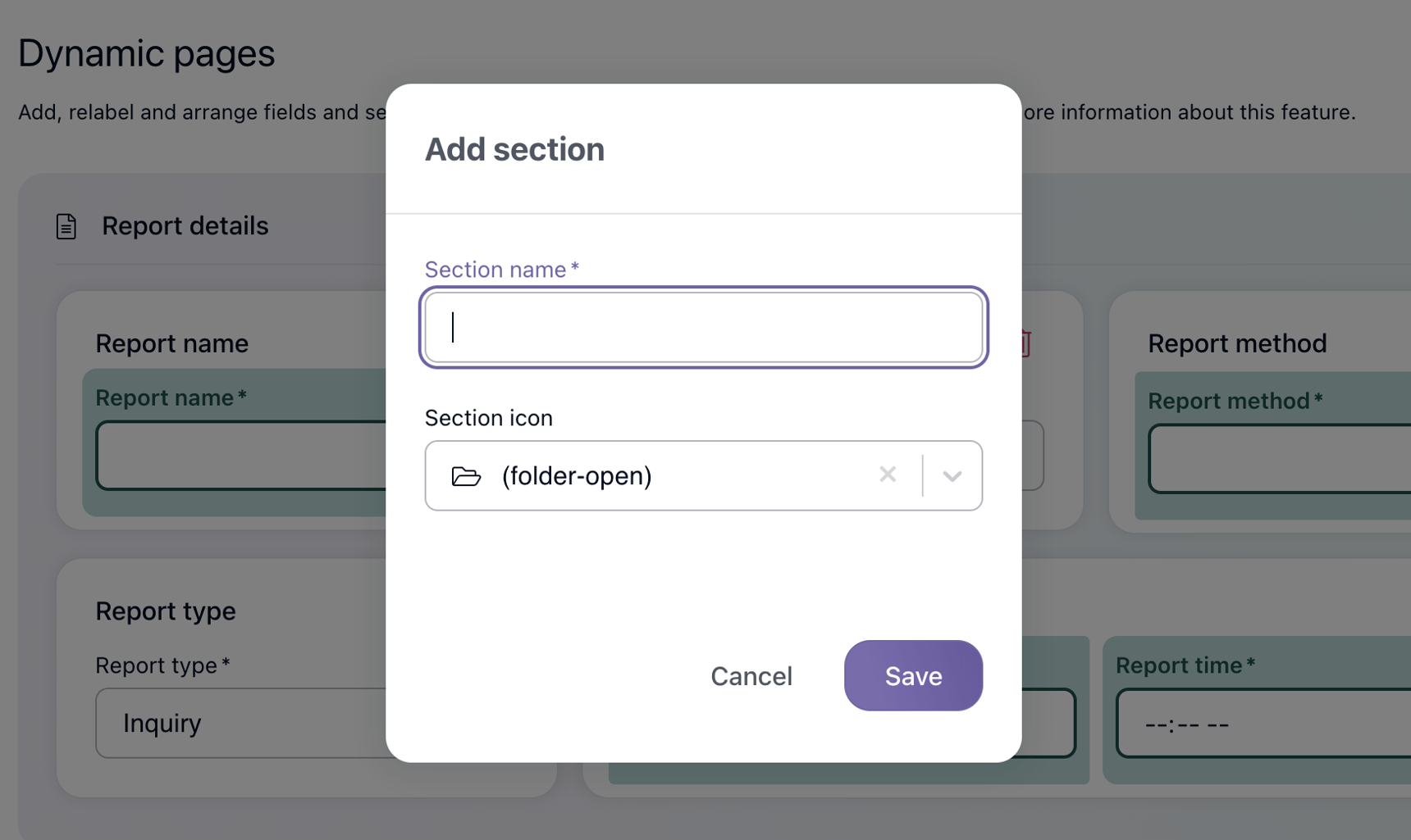Customizing Intake with Dynamic Pages